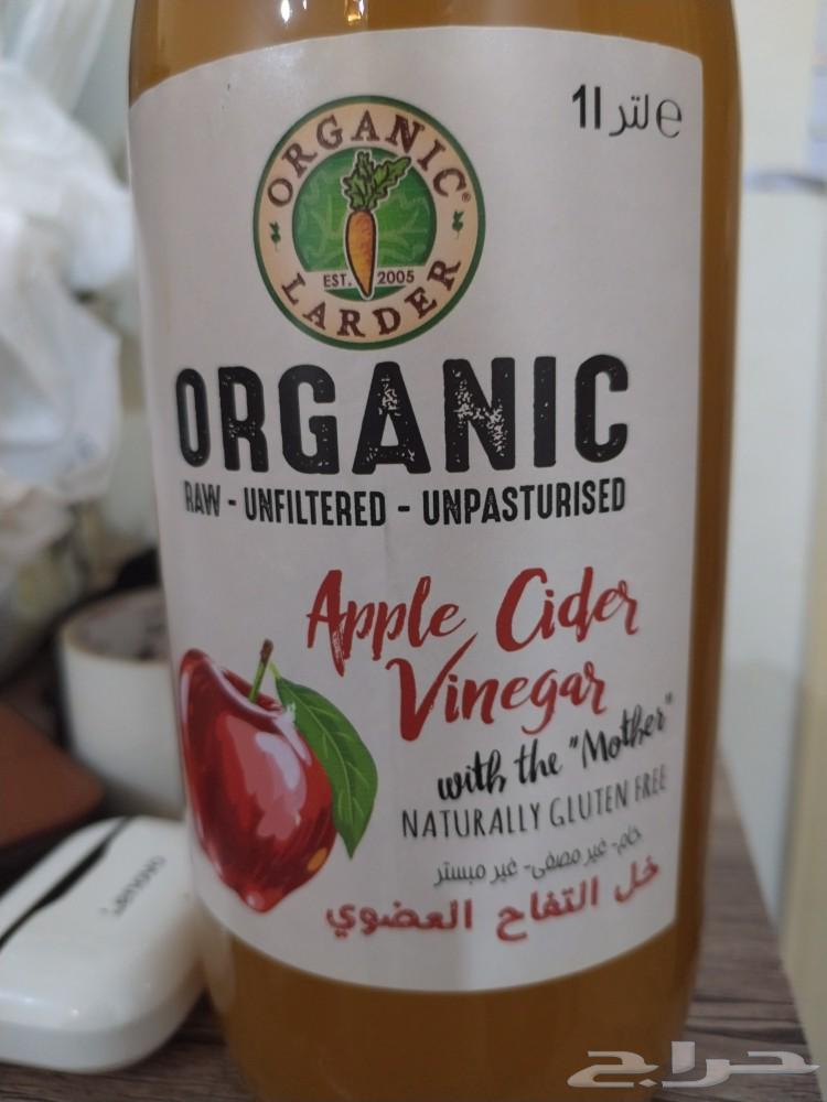 خل تفاح عضوي طبيعي غير مبستر مع المذر غير مصفى خ موقع حراج