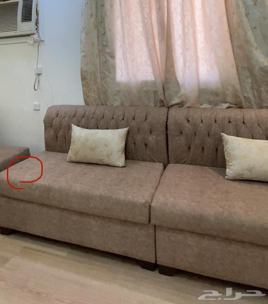 كنب متصل بزاوية واحدة مستعمل للبيع موقع حراج