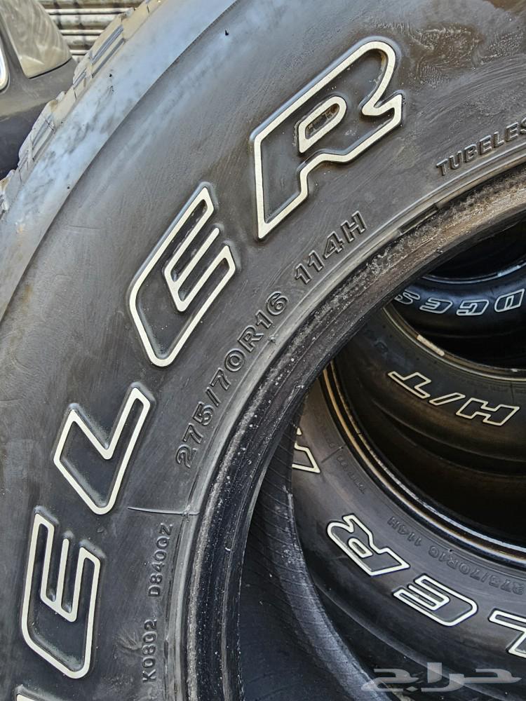 كفرات 275 70 16 برجستون فتك جيب جمس | موقع حراج