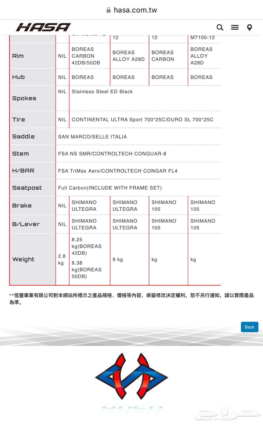 دراجة هوائية من شركة هاسا موديل( 2022 RSX ) Hasa Road Bike | موقع حراج
